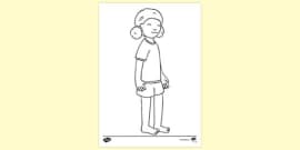 FREE! - Man Standing At A Counter Colouring | Colouring Sheets