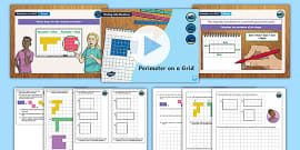 Perimeter Challenge Cards - Maths Resource - Twinkl