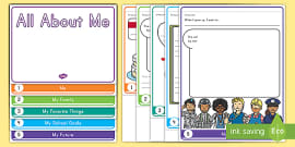 All About Me Board Game (teacher made)