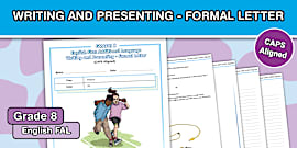 Grade 7 English FAL Transactional Writing: Review and Formal Letter