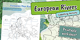 Physical Map of Europe - Twinkl - Geography - KS2