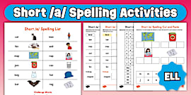 Phonics Worksheet Worksheet | Short "A" Sound | Twinkl USA
