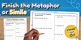 Complete the Simile Activity Sheet
