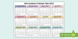 Blank Planning Template 2024 Calendar (teacher made)
