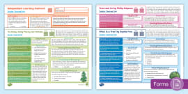 Independent School and Junior Journal Response Activity Pack