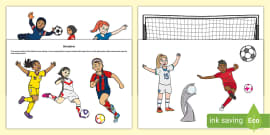 Footballer Stick Puppets - Twinkl