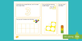 All About Number 1 Activity Mat with Numicon Shapes