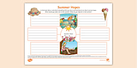 여름방학 마인드맵 Summer Vacation Mind Map - Twinkl