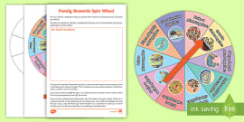 Family Fun Ideas Spin Wheel Activity (Teacher-Made) - Twinkl