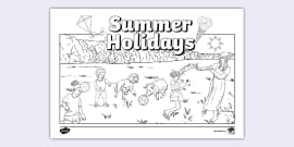 Writing during the Summer Holidays Template (teacher made)
