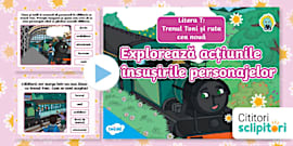 Trenul – Desene de colorat