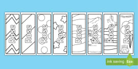 FREE! - * NEW * Nancy Mindfulness Name Colouring Bookmarks
