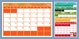 Mini Calendar Tabs 2025 and 2026 (teacher made) - Twinkl