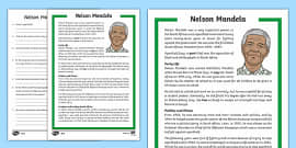 Nelson Mandela Timeline Match-Up Worksheet / Worksheet - South Africa ...