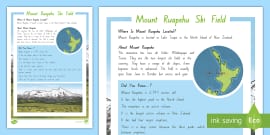Roundhill Ski Field Fact File (Teacher-Made) - Twinkl