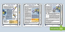World Space Week Satellite Craft Activity