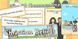 The Ten Commandments PowerPoint for Kids (teacher made)