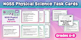 Eighth Grade Physical Science Task Cards | Florida NGSSS