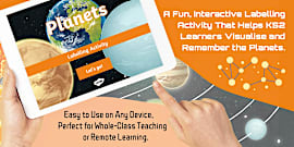 Planet Interactive Size Ordering Game - Twinkl