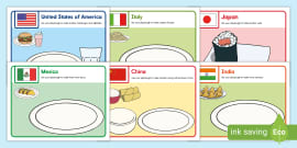 Food Around the World Activity Booklet-Social Studies