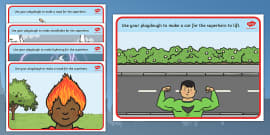 Superhero Word Mat (Teacher-Made)