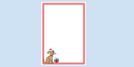 FREE! - Simple Blank Hot Dog Page Border | Page Borders | Twinkl
