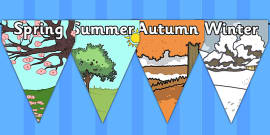 Four Seasons Display Banners (teacher made)