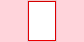 Simple Blank Border Page Red | Page Borders | Twinkl