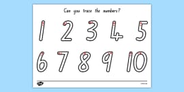 Number Formation Tracing Strips 0-20 | Handwriting Numbers