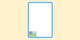 FREE! - House Front Page Border | Page Borders | Twinkl Resources