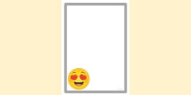 FREE! - 😊 Emoji Page Border | Page Borders | Twinkl Resources