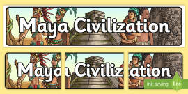 Maya Civilisation Timeline - ancient maya, mayans, time line