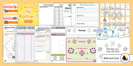 100th Day of School Math Activity Pack for 3rd-5th Grade