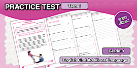 Grade 9 English First Additional Language Term 1 Test (CAPS Aligned)
