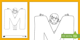 FREE! - Letter 'M' Colouring | Colouring Sheets - Twinkl