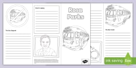 Rosa Parks Fact File Template,Rosa Parks (Teacher-Made)