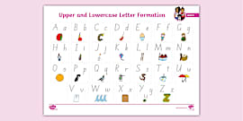 Grade 1 Uppercase and Lowercase Letter Formation PowerPoint