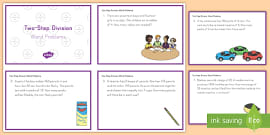 Common Core Advanced Multiplication Word Problem Task Cards