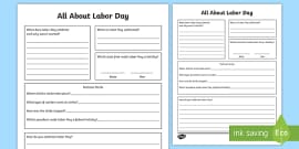 Labor Day Activity Pack | Pre-K to 2nd Grade | Twinkl