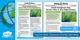 Amazon Rainforest Deforestation Lesson Plan - Geography