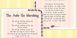 Nursery Rhymes - The Ants Go Marching - EYFS (teacher made)
