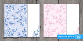 Cherry Blossom Bulletin Board Letters and Numbers - Twinkl