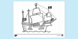 FREE! - How to Draw a Pirate Ship (teacher made) - Twinkl