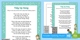 Tidy Up Cards (teacher made)