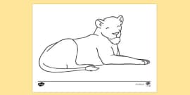 Child Lying Down Colouring Sheet | Colouring Sheets - Twinkl