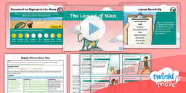 The Myth of the Monster Nian Lesson One Pack (teacher made)