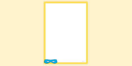 FREE! - Simple Blank Wombat Mask Page Border | Twinkl