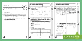 End of Year 3 Maths Assessment Test - Primary Resources