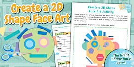Preschool: Back to School - Build a 2D Shape Face Activity