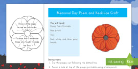Memorial Day Color and Cut Activity | Twinkl USA - Twinkl